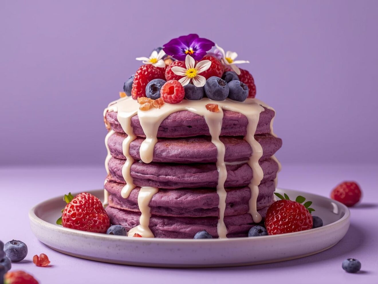 Ube Mochi Pancakes | Viral Purple Brunch 2025