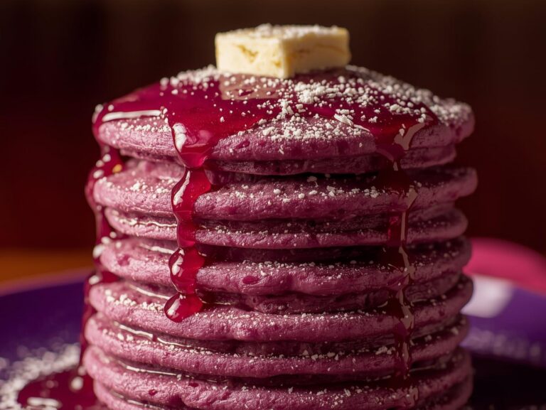 Ube Mochi Pancakes | Viral Purple Brunch 2025